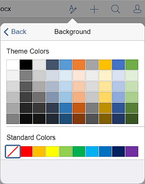 Select background color for a paragraph - ONLYOFFICE